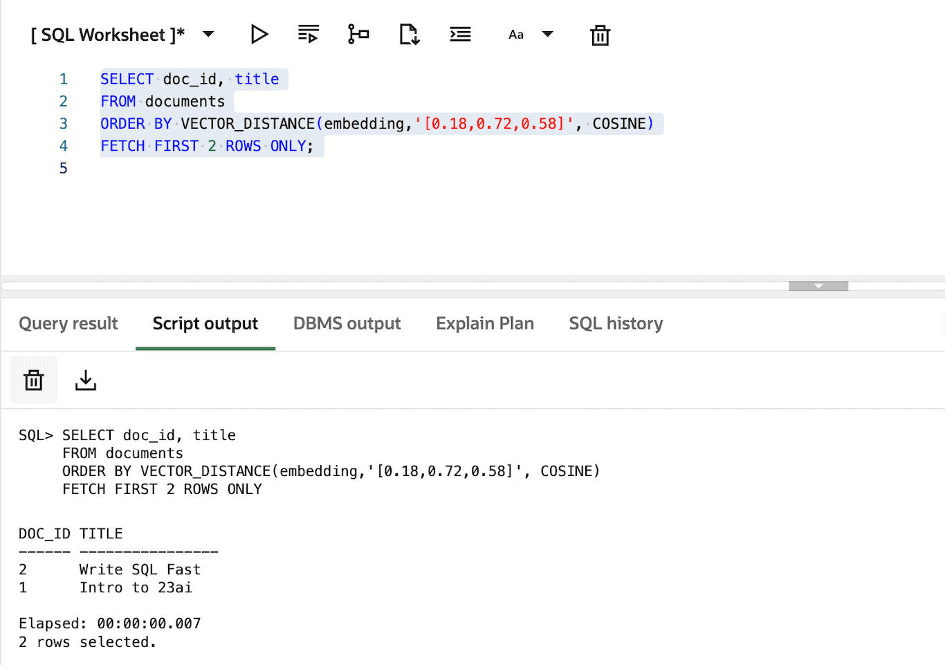 How to Use ORDER BY in Oracle Database 23ai Queries • Vinish.Dev