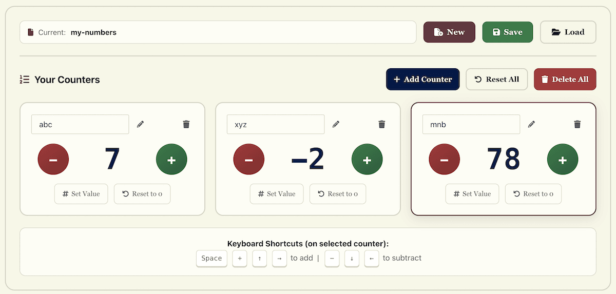 Number Counter Online - Free Simple Counter Tool • Vinish.Dev
