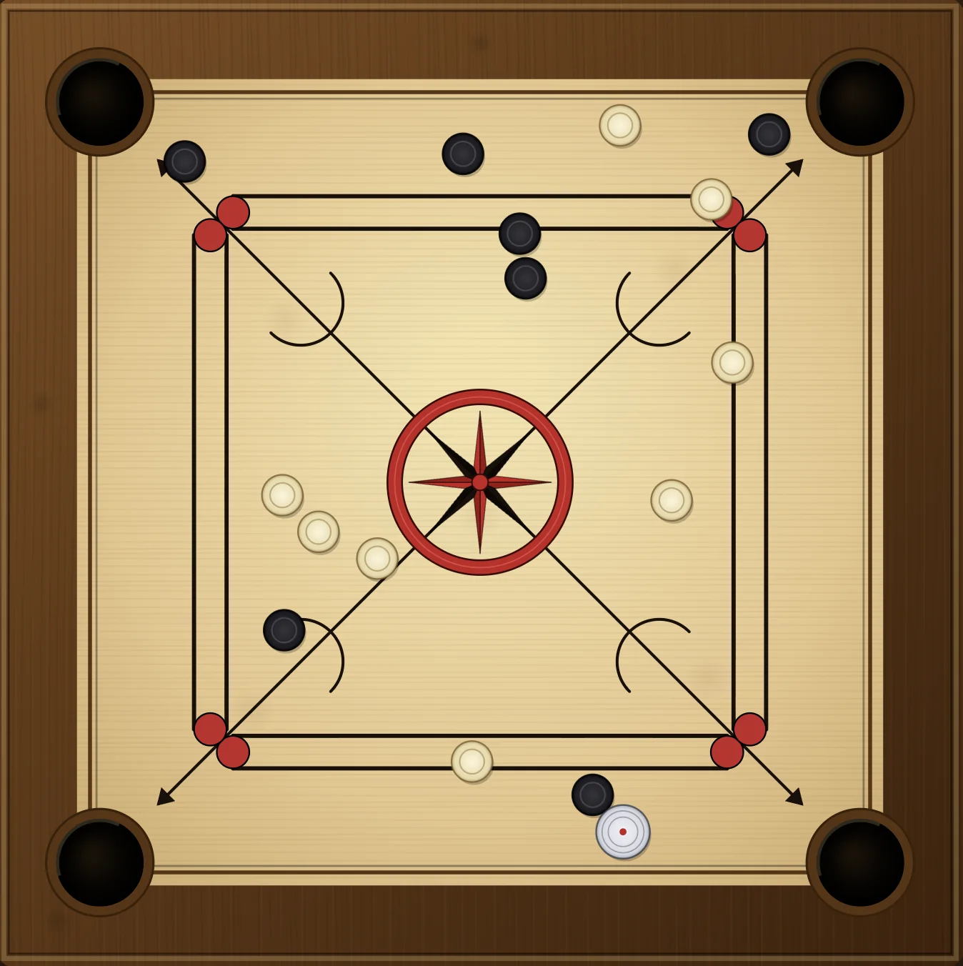 Play Carrom Masters Game Online • Vinish.Dev