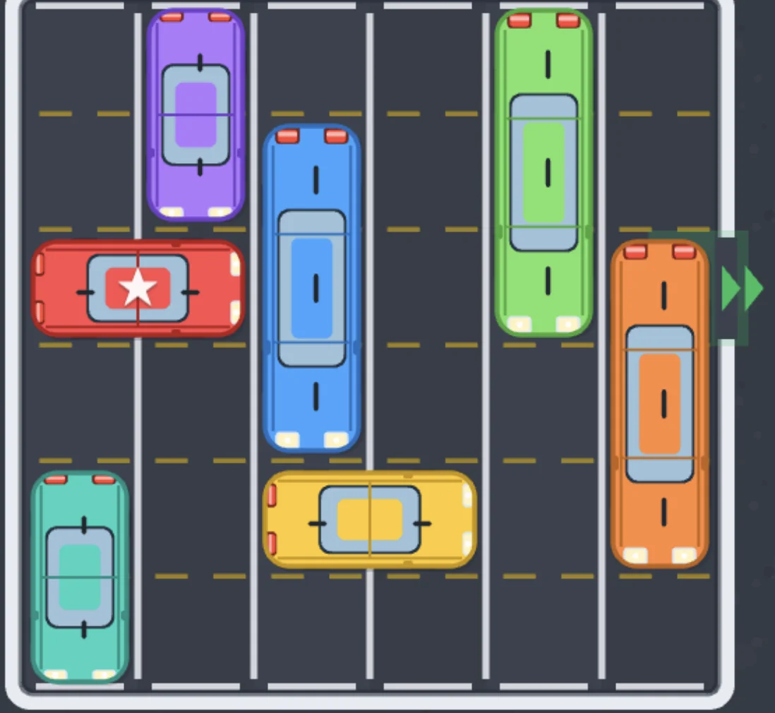 Gridlock Rush: Parking Jam Puzzle Game Online • Vinish.Dev